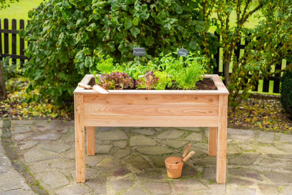Verhoogd moestuinbed ERIKA – Duurzame Tuinartikelen